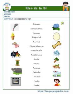Reglas del uso de la "H" para niños - Ejemplos y ejercicios
