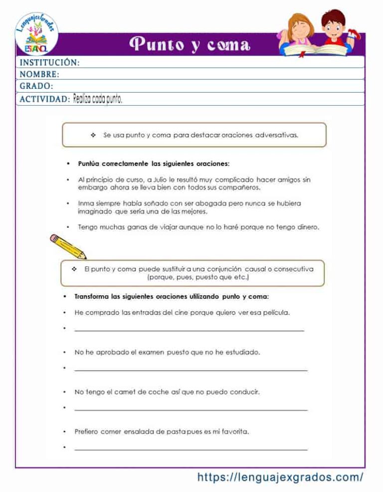 El Punto y Coma: Uso, Reglas, Ejemplos y Ejercicios